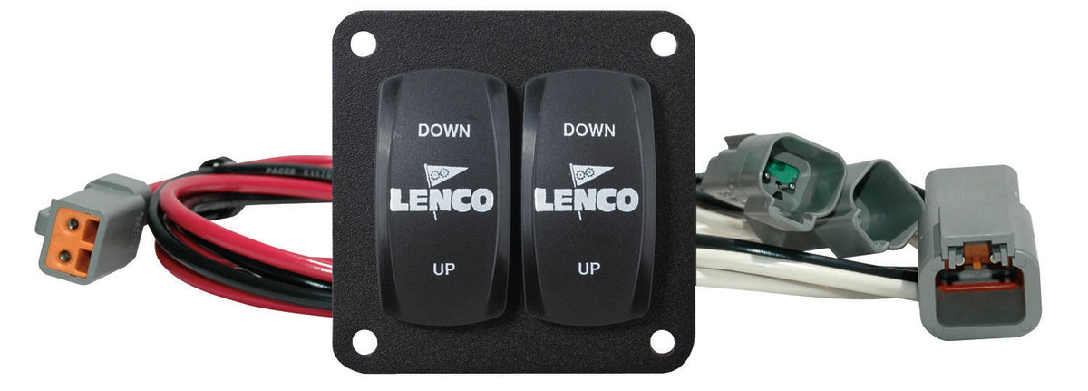 Lenco Double Rocker Switch Kit Single Actuator Systems 12vdc & 24vdc ...